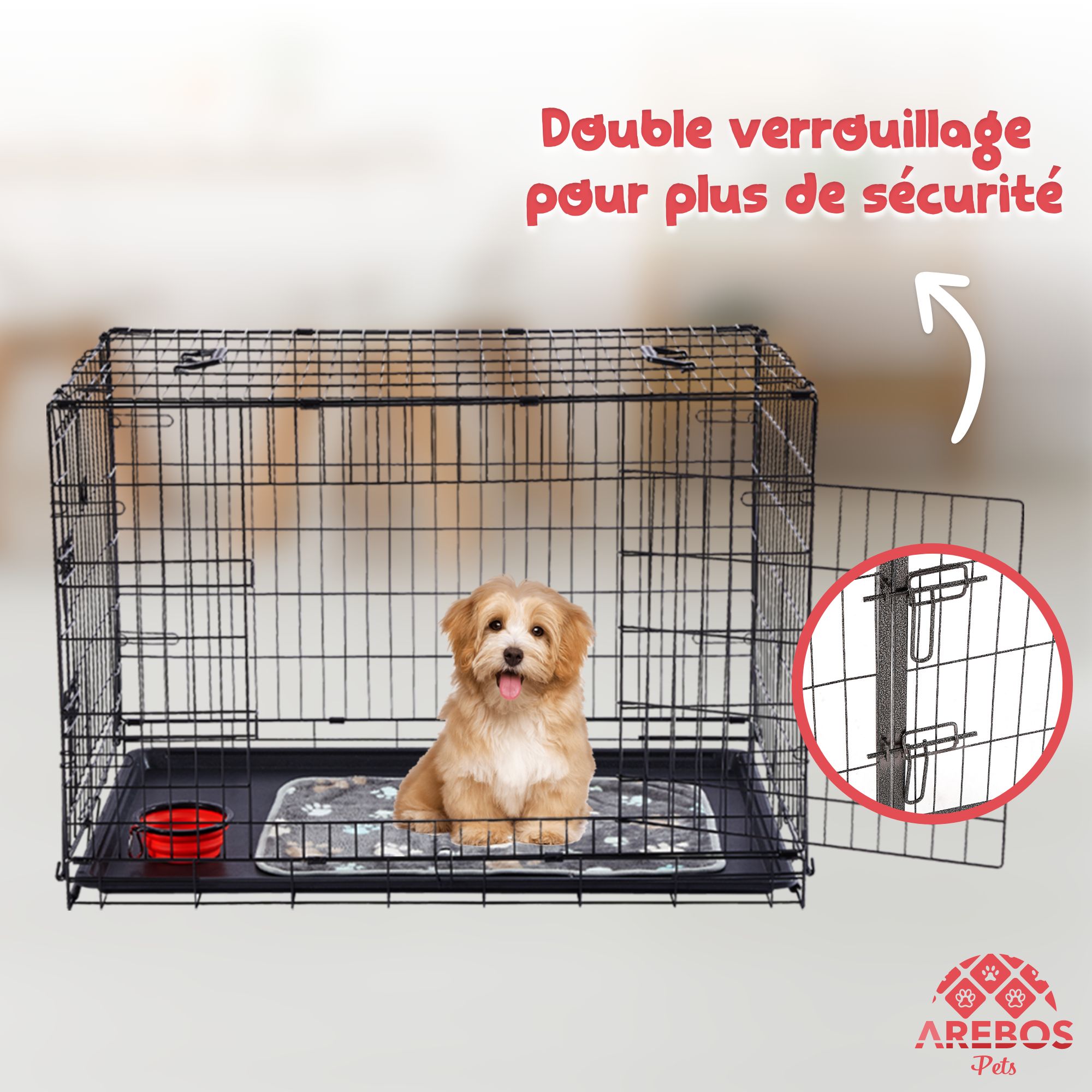 Dog cage for medium sized dog store